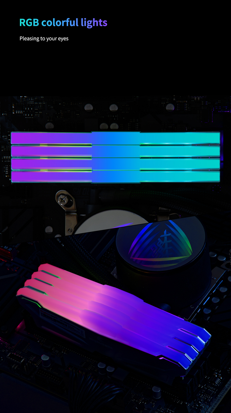 KINGBANK DDR4 RGB Heatsink UDIMM 8 16 32G KINGBANK